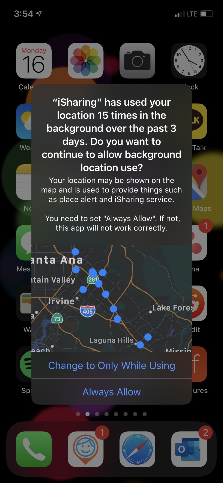 [iOS] Background Location Permission – iSharing